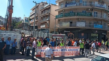 Συνεχίζουν με πείσμα οι εργατοτεχνίτες στα εργοτάξια του μετρό ...